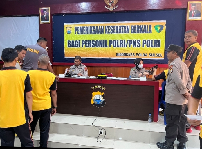 Polres Gowa Gelar Pemeriksaan Kesehatan Berkala Personel - Star7Tv.Com