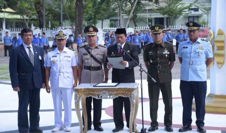 Kasdam Wakili Pangdam Xiv Hsn Bersama Forkopimda Sulsel Peringati Hkn