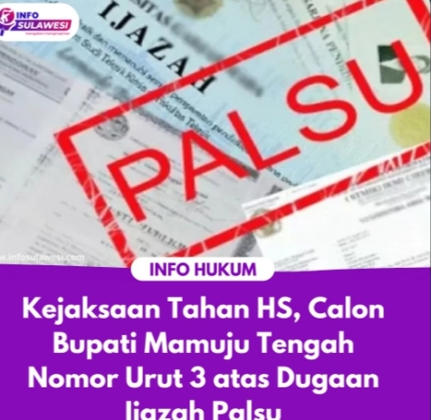 Calon Bupati Mamuju Tengah Nomor Urut 3 Ditahan atas Dugaan Ijazah Palsu" - Star7Tv.Com